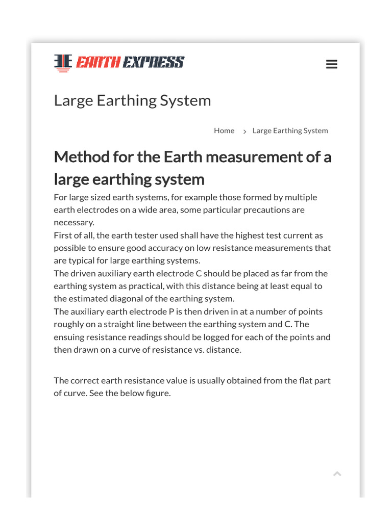 Large Earthing System - Earth Express | PDF | Electrical Resistance And Conductance | Physical ...