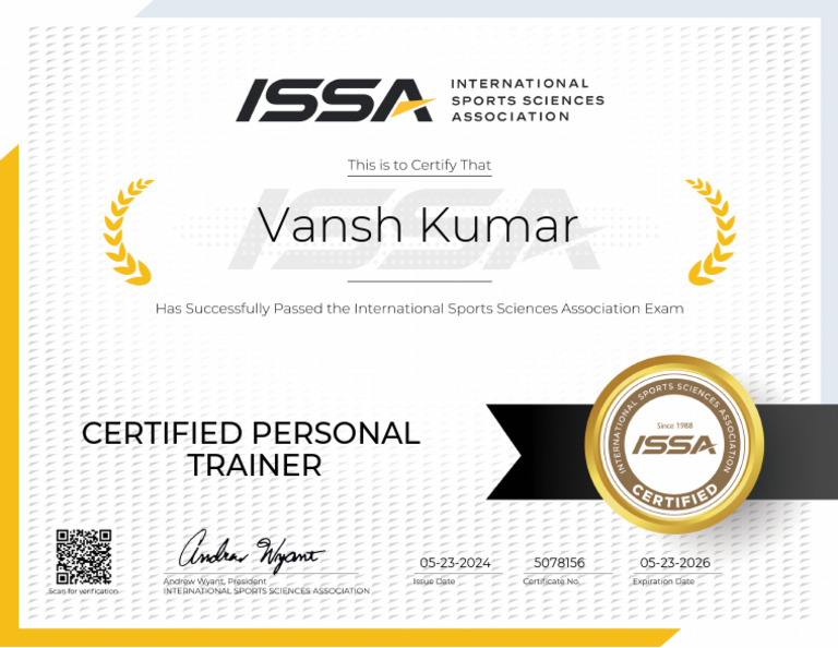 Personal Trainer Certification | PDF