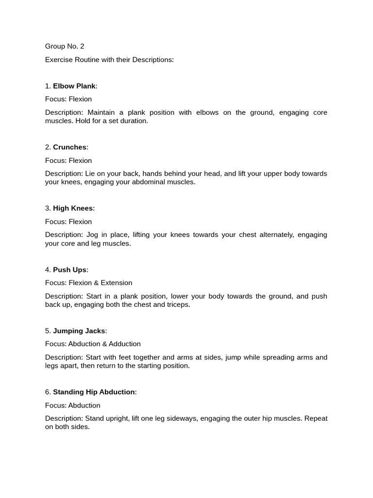 Body Movements - Group2 | PDF | Anatomical Terms Of Motion | Arm