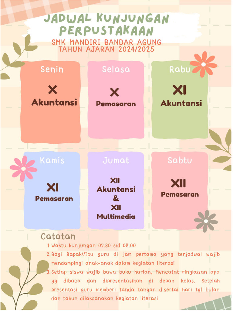 Jadwal Kunjungan | PDF
