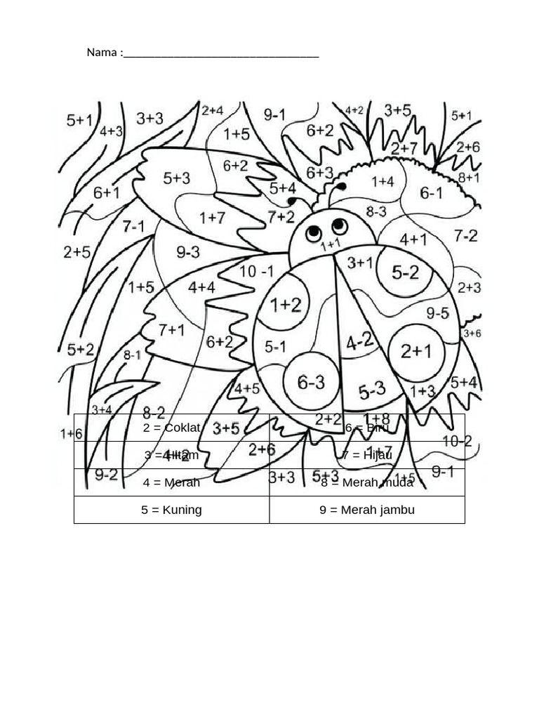 Aktiviti Matematik Tahun 1 | PDF