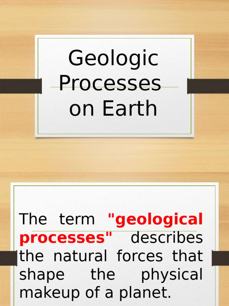 Geologic Processes Exogenous | PDF | Weathering | Erosion