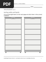 Grade 3 Science Worksheet Light and Shadows | PDF