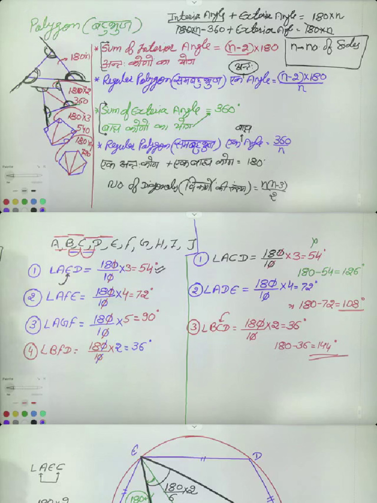 Notes Mensuration Polygon Full | PDF