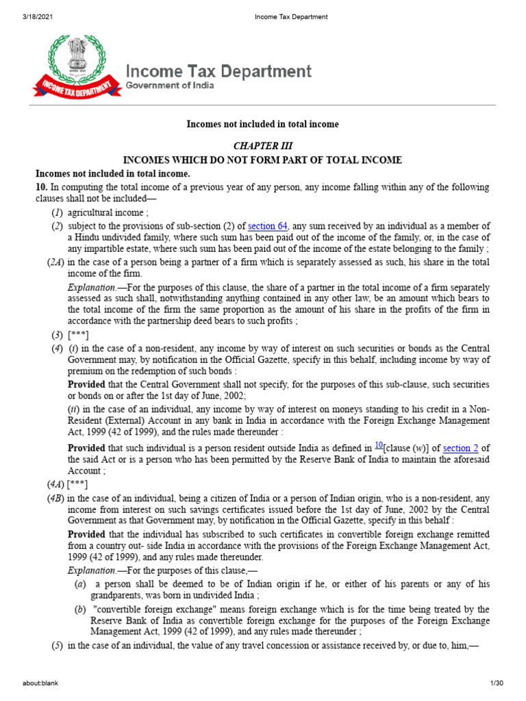 Income Tax Department 10 (10D) | PDF | Cost Of Living | Banks