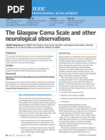 Neurological Observation Chart - GCS - Pupil Size | PDF