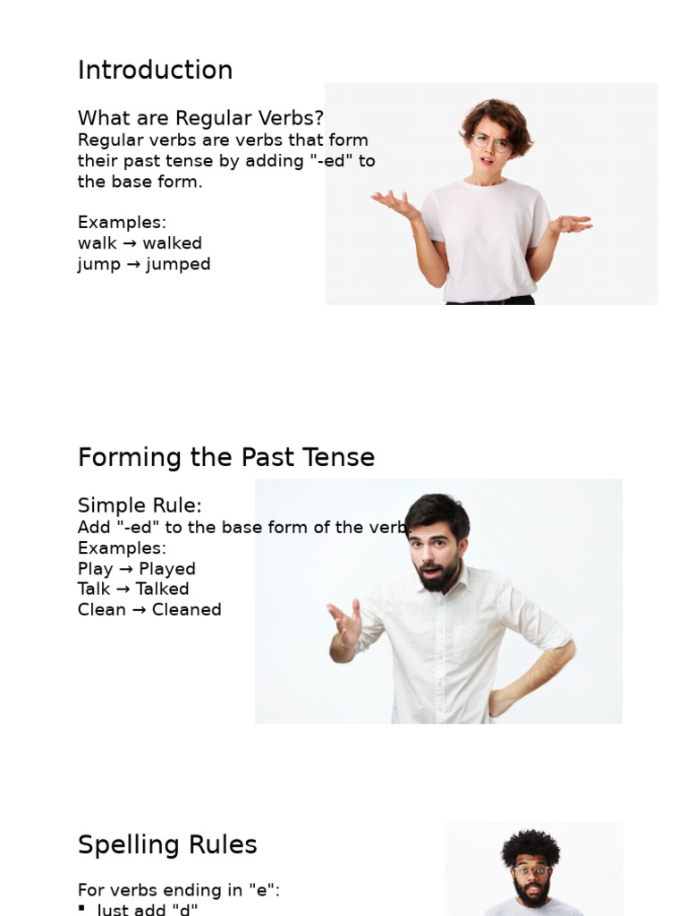Past Tense Regular Verbs | PDF | Linguistic Morphology | Phonetics