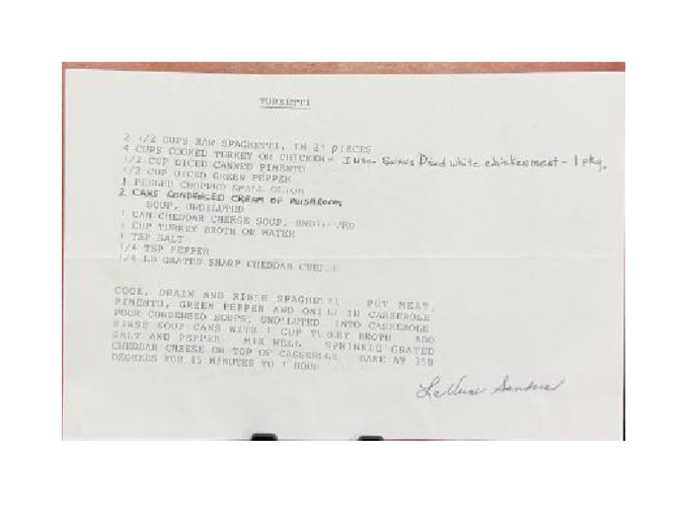 Turketti - LaVerne Recipe | PDF