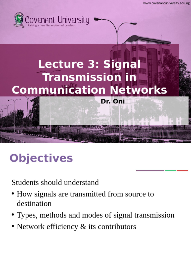 CSC 424 Lecture 3 - 2022 | PDF | Duplex (Telecommunications) | Digital Signal