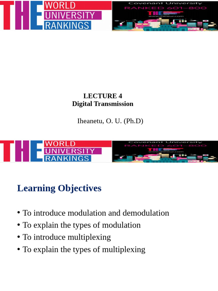 CSC424 Modulation 2022 | PDF | Modulation | Multiplexing