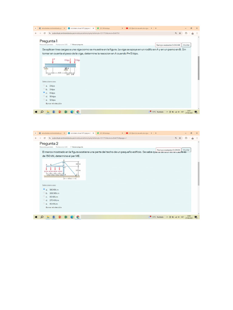 Examen 3 de Mecanica Vectorial | PDF