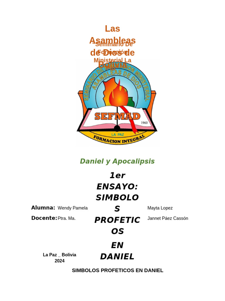Simbolos Profeticos en Daniel | PDF | antecristo | Libro de daniel