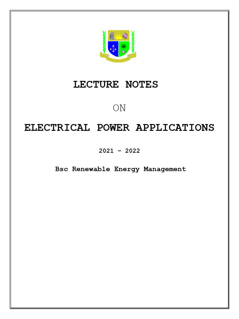 TEB 1207 Lec Notes Part 111 | PDF | Lighting | Electrical Engineering