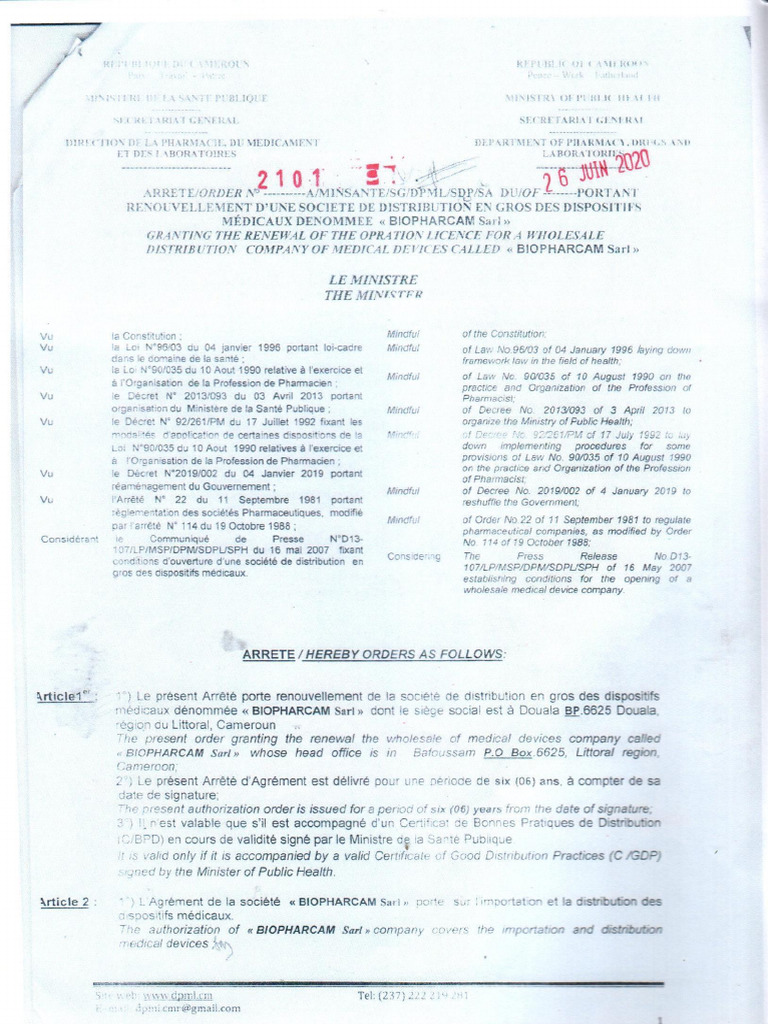 Agrément Minsanté | PDF