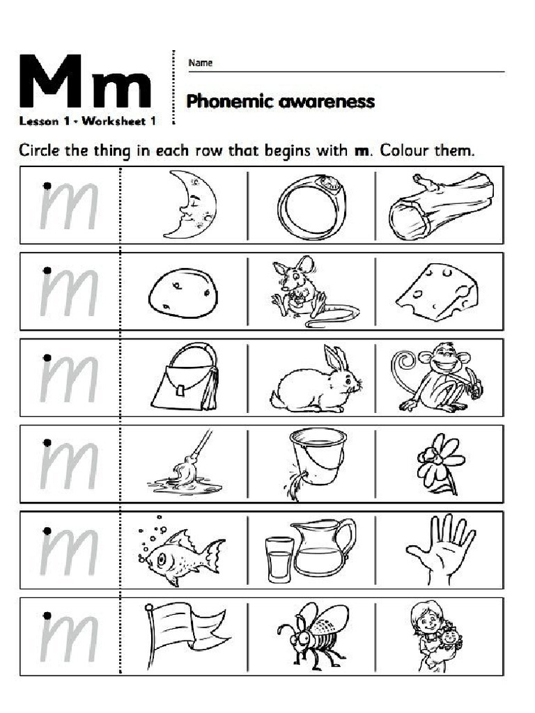 Worksheet For LKG & PG, English | PDF
