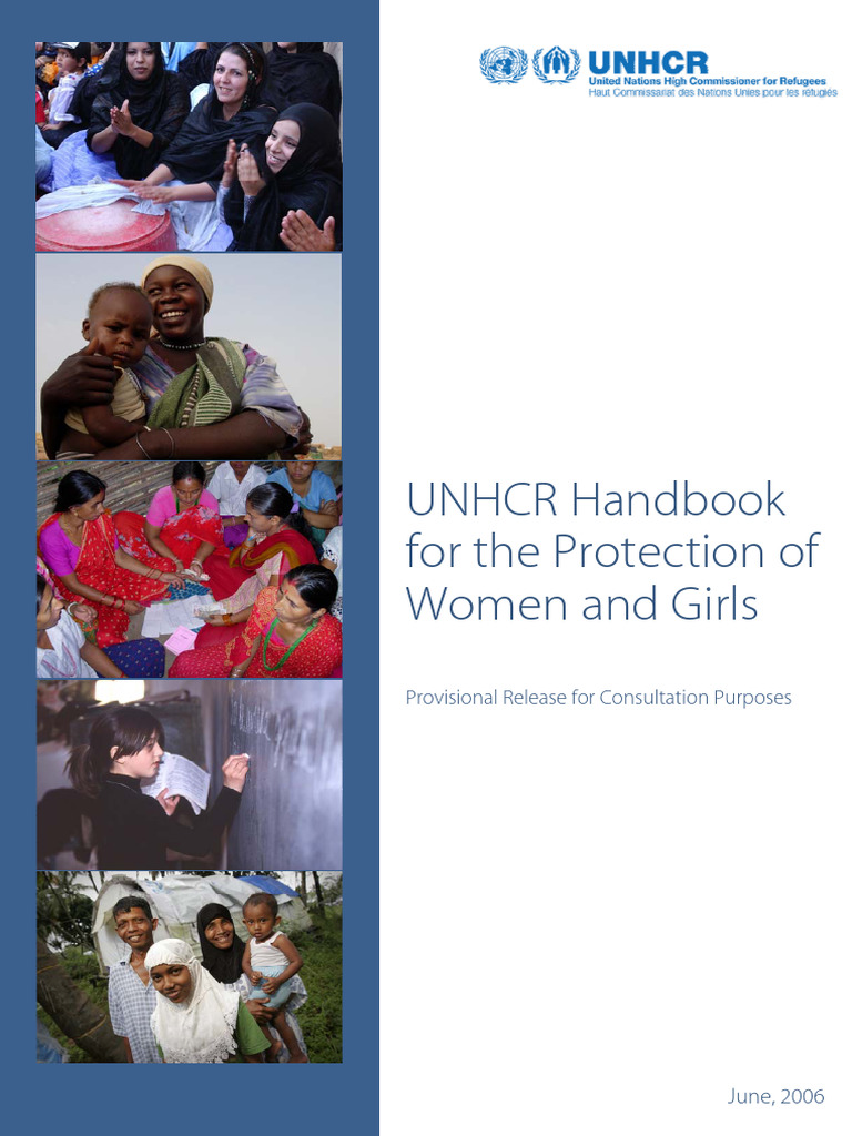 UNHCR Handbook For The Protection of Women and Girls PDF | PDF | United ...