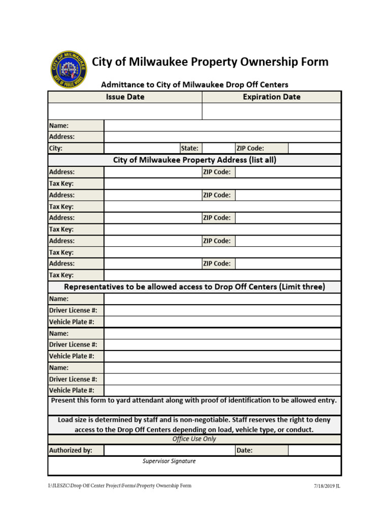 Milwaukee Dump Pass 2 | PDF