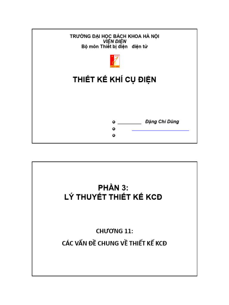 P3 - Chuong11 - Nhung Van de Ve Thke KCD | PDF