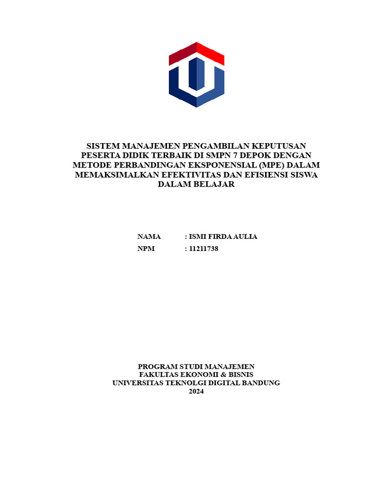 Ismi Firda Aulia - ETS Bhs Indonesia | PDF