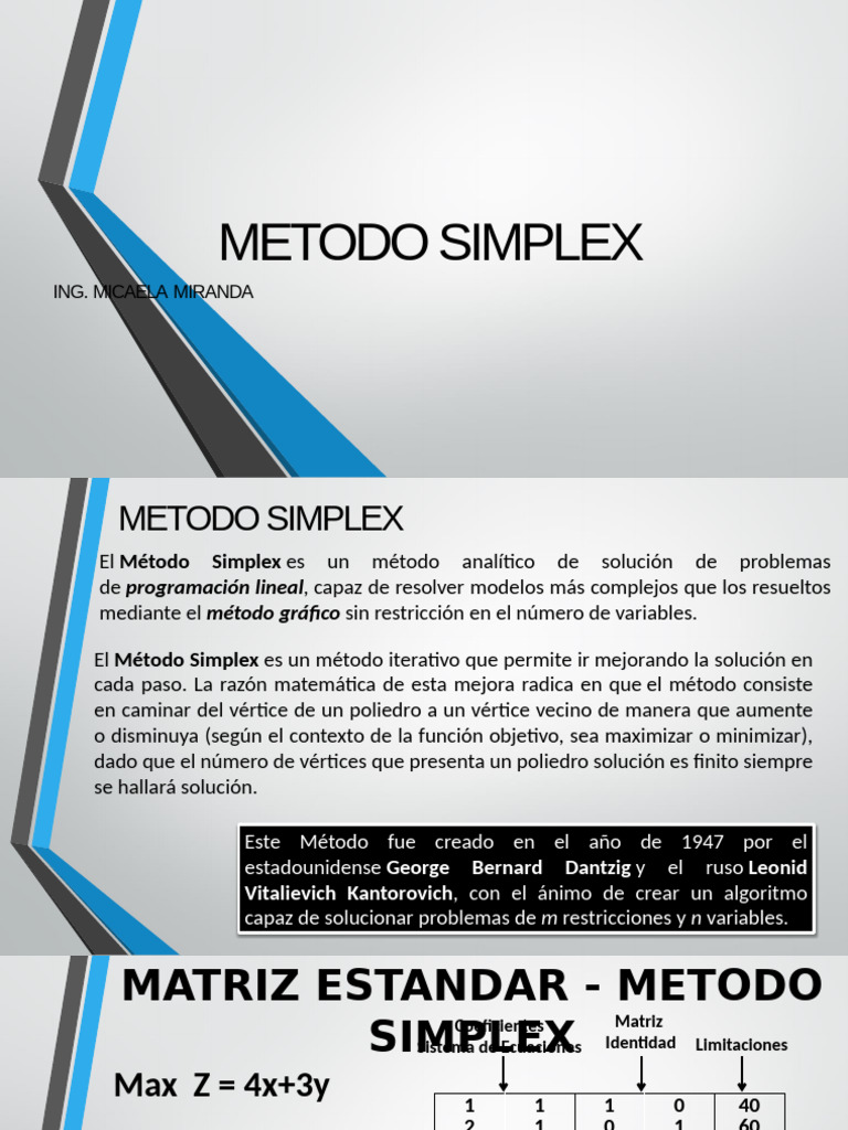 Metodo Simplex | PDF
