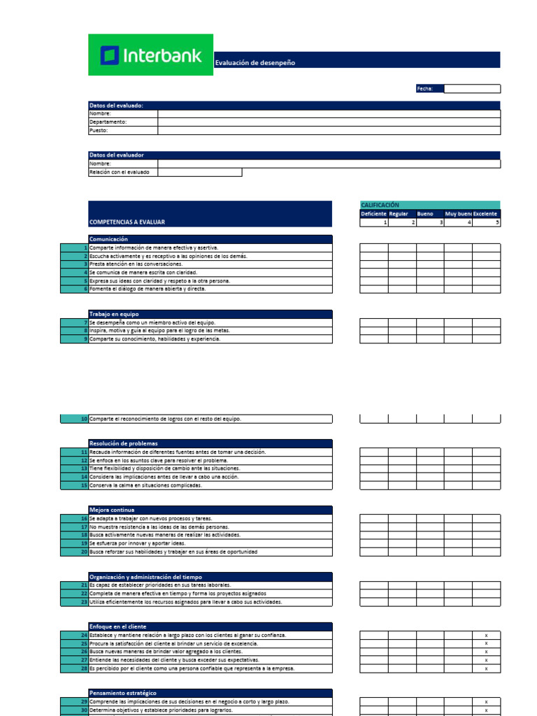 Evaluacion 360 | PDF | Evaluación | Cliente