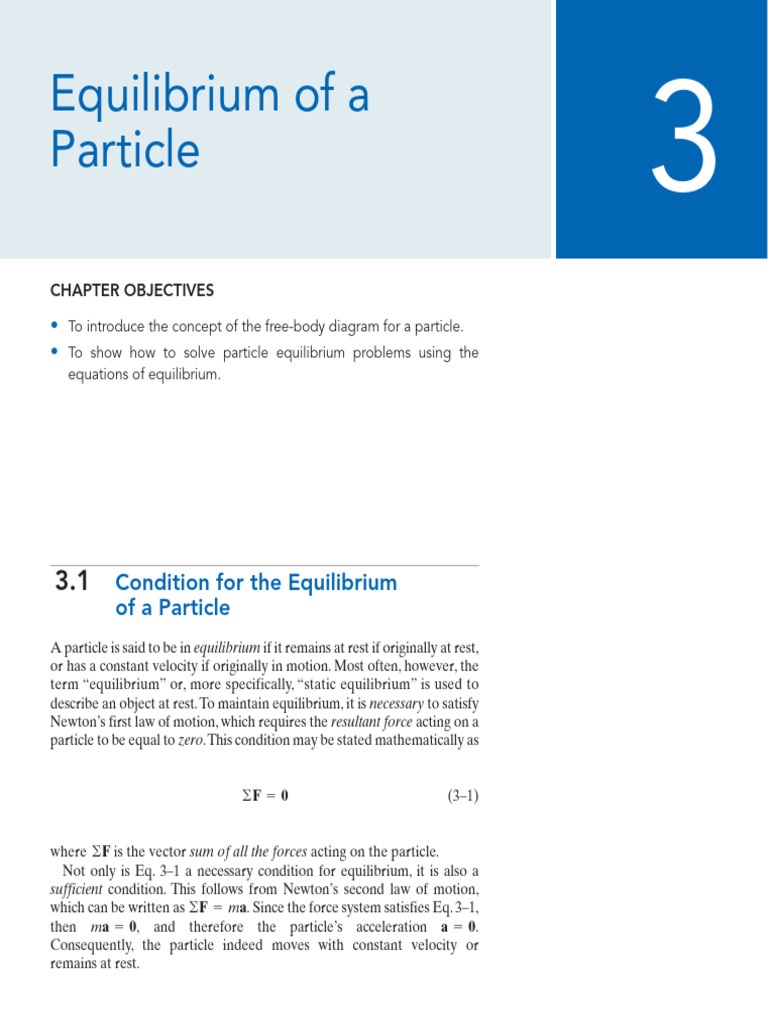 Lecture 04 - Equilibrium of Particle | PDF | Force | Euclidean Vector