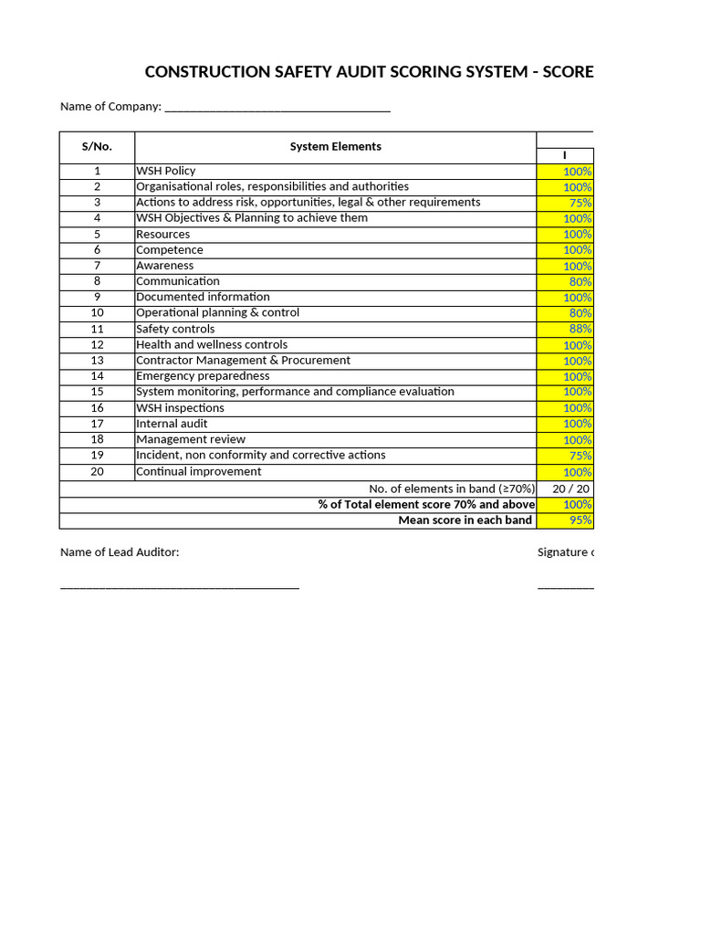 Consass Score Card | PDF | Audit | Internal Audit