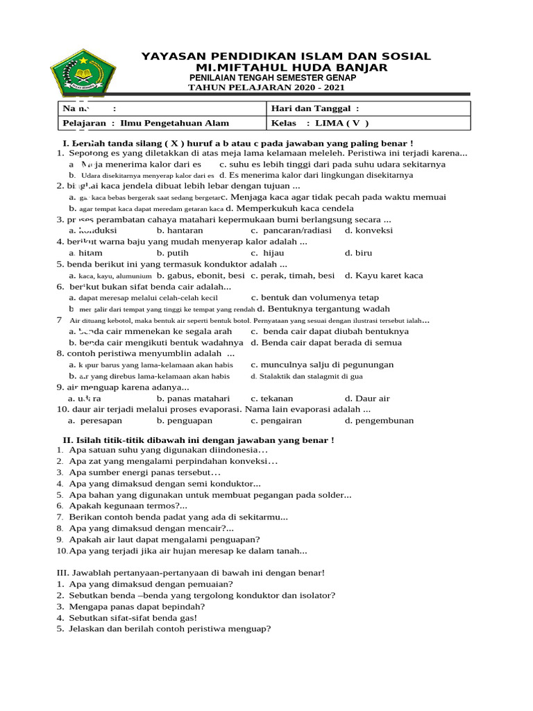 Naskah Pts Genap | PDF