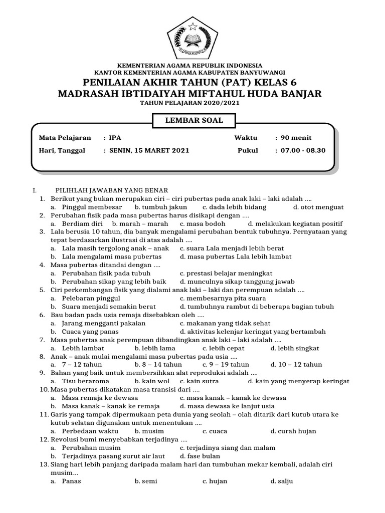 Soal PAT | PDF