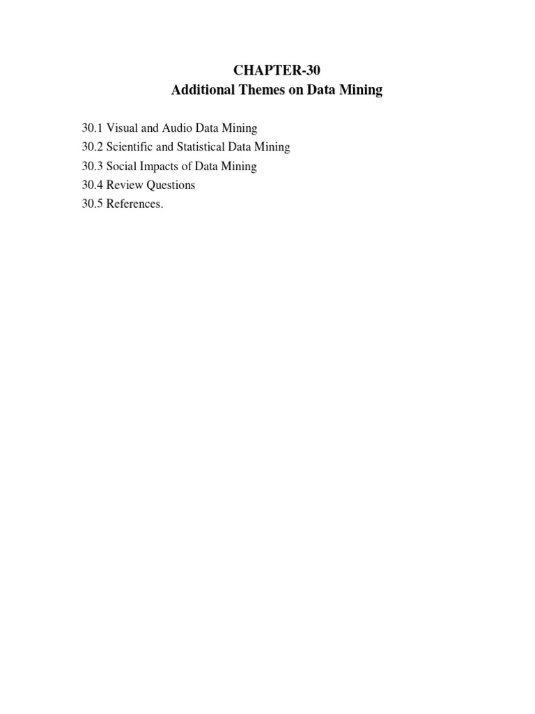 Data Mining Themes: Visual, Audio, Stats | PDF | Dependent And ...