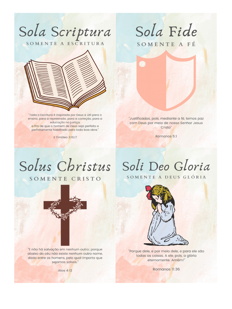 Flashcards 5 Solas | PDF