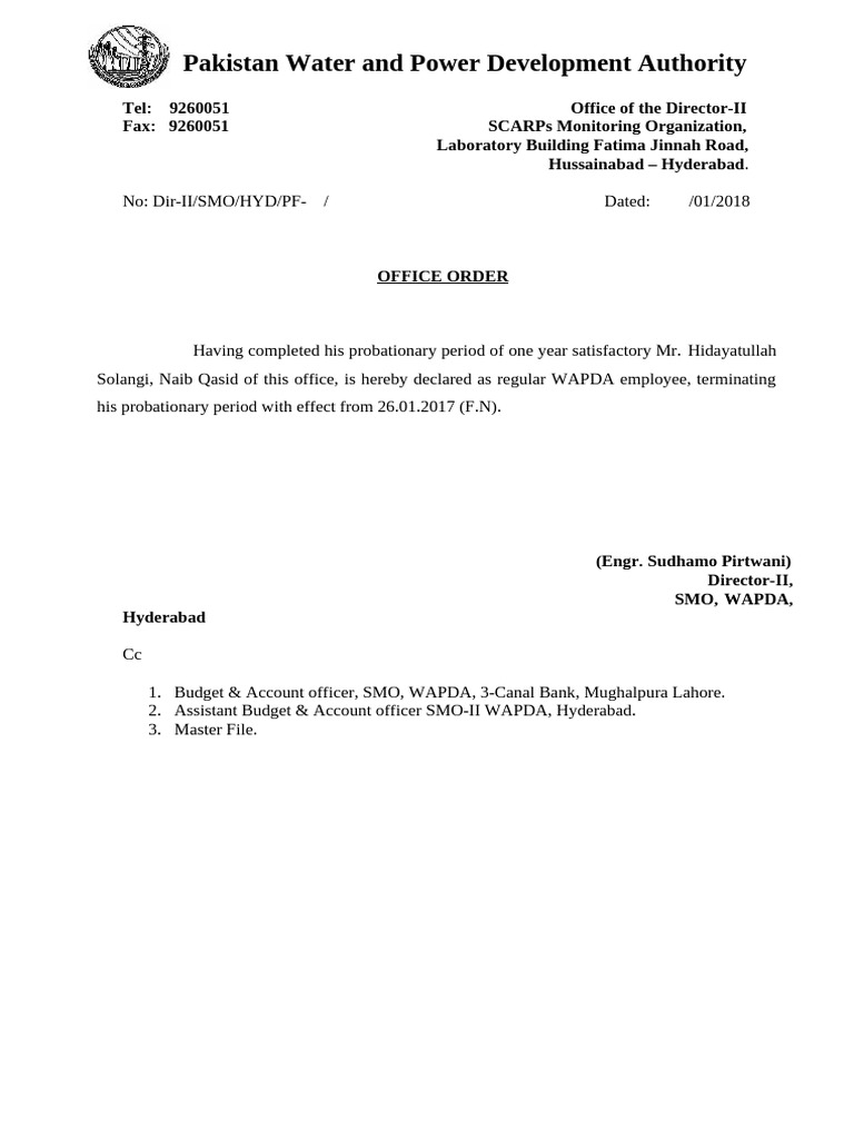 Employee Probation Completion Notice | PDF