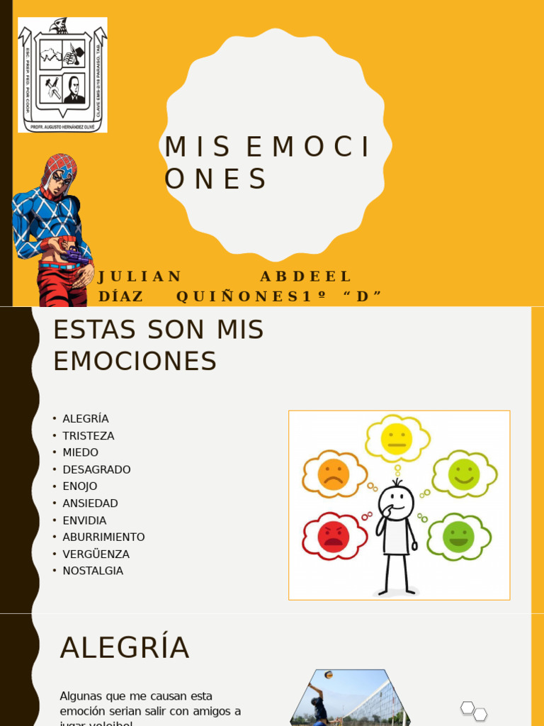 Mis emociones y cómo me afectan | PDF