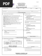 Form 6 Application for Leave - Updated 2025 | PDF | Sick Leave | Social ...