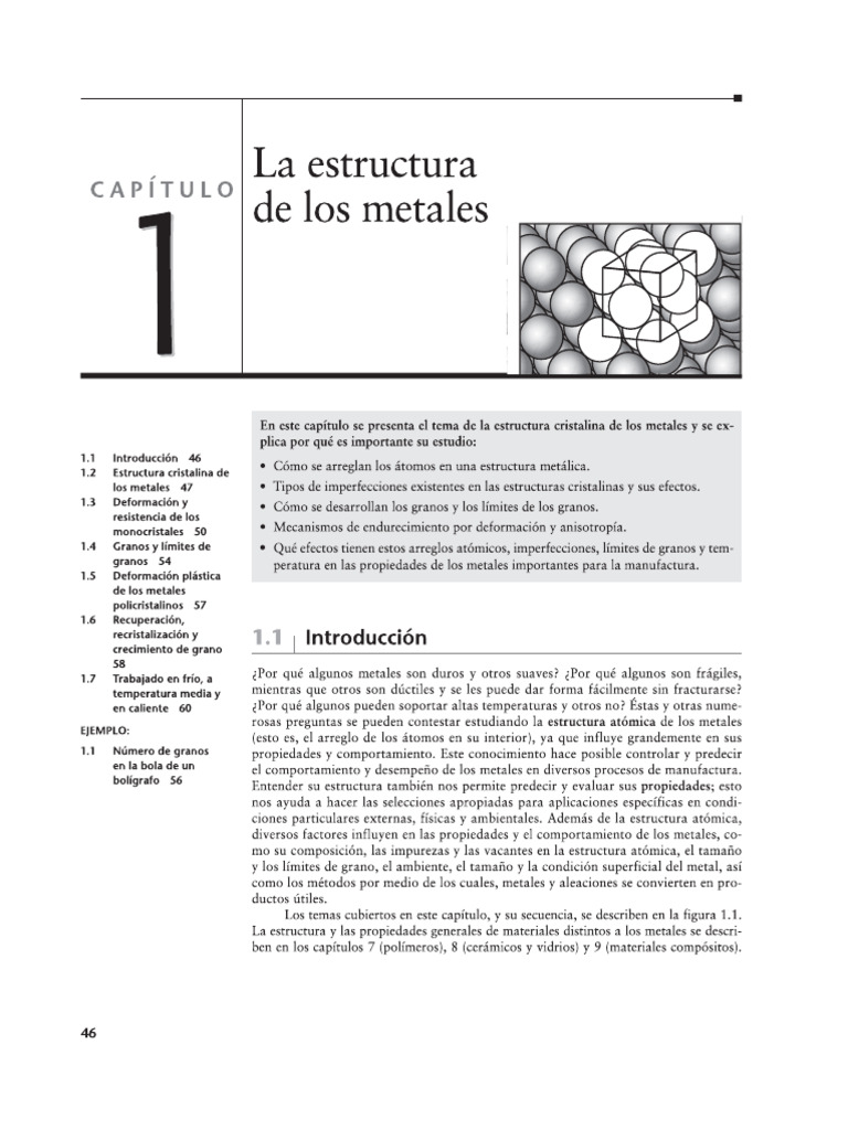 Estructura de Los Metales | PDF