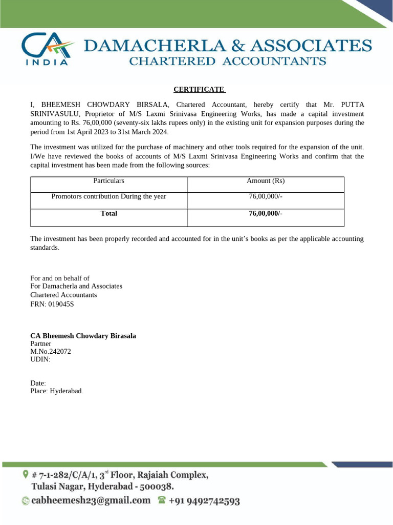 Capital Infusion | PDF
