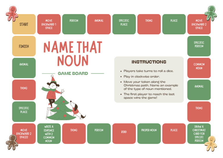 Christmas Noun Game for Kids | PDF
