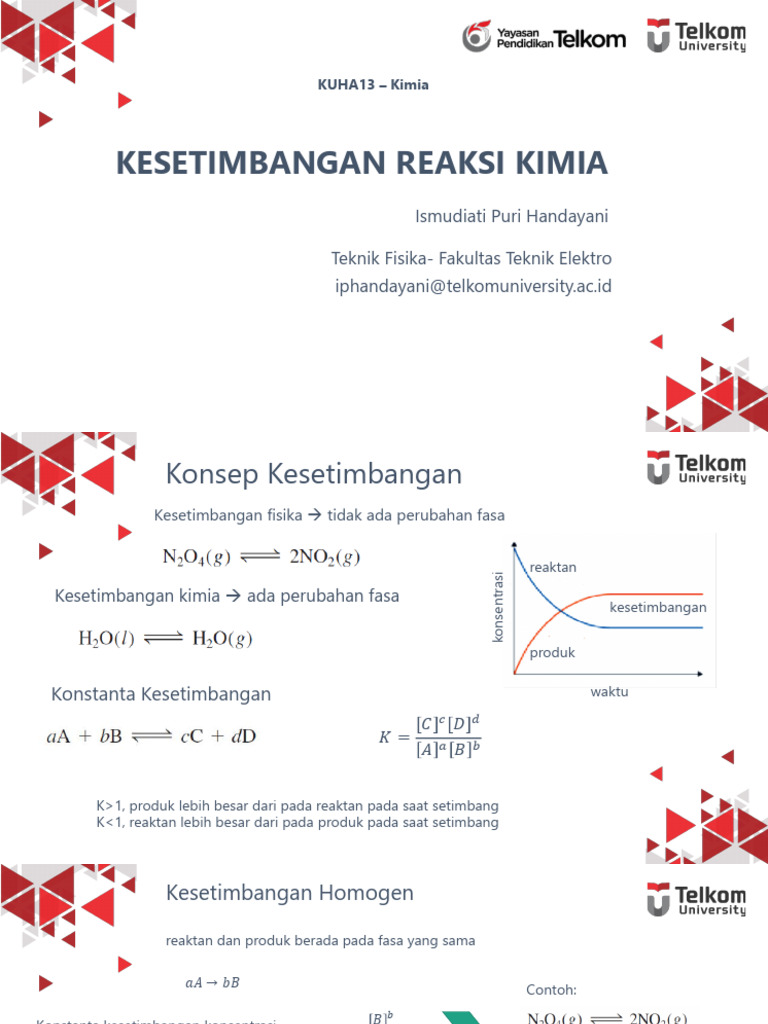 Materi Kesetimbangan kimia-TCL | PDF