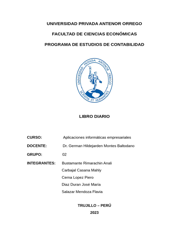 Guía Completa del Libro Diario Contable | PDF | Contabilidad