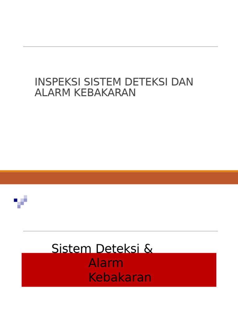 Inspeksi Fire Alarm System | PDF
