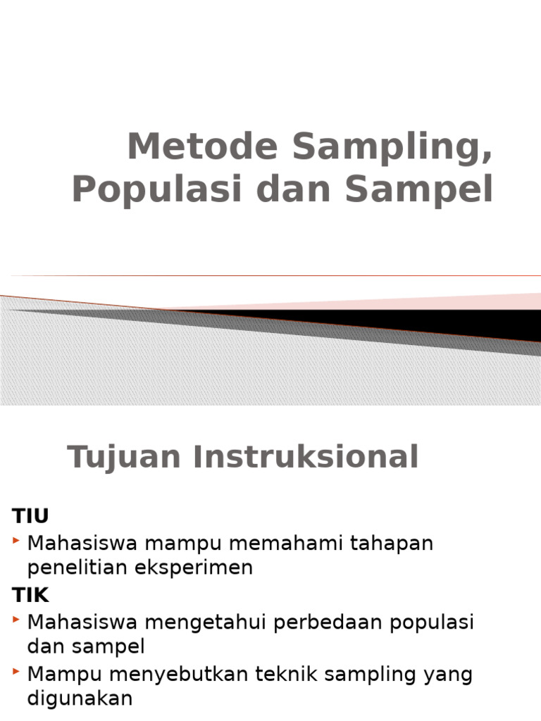 Metode Sampling | PDF