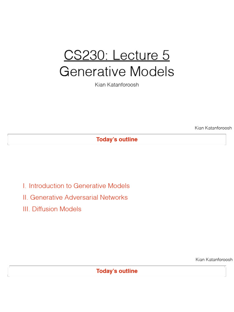 Lecture 3 Generative Models Pdf Neuroscience Behavior Modification