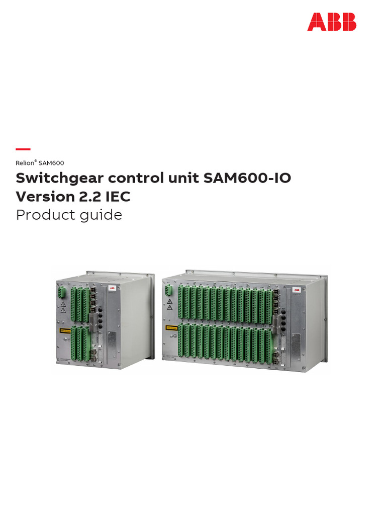 ABB SAM600-IO Switchgear Control Guide | PDF | Logic Gate | Boolean Algebra