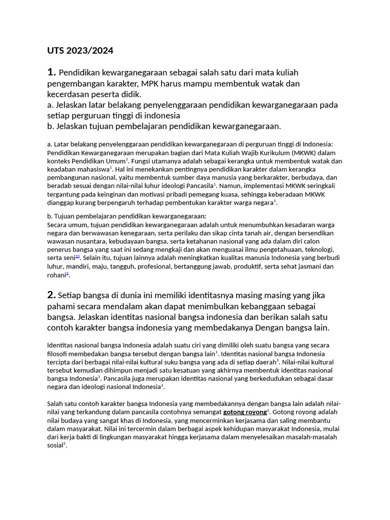 Uts PKN, 2022-2024 | PDF