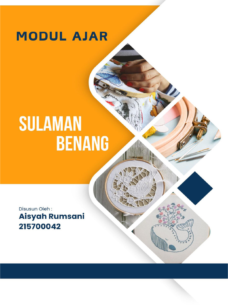 Aisyah Rumsani - 215700042 - Modul Ajar - Macam - Macam Sulaman | PDF