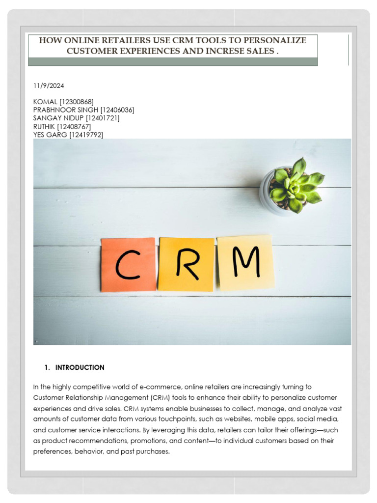 CRM File | PDF | Customer Relationship Management | Customer Experience