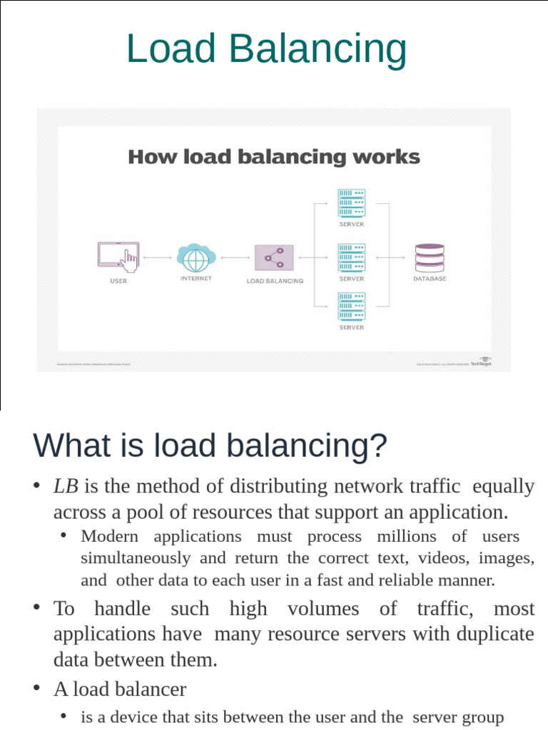 Lect7-Load Balancing | PDF | Load Balancing (Computing) | Scalability