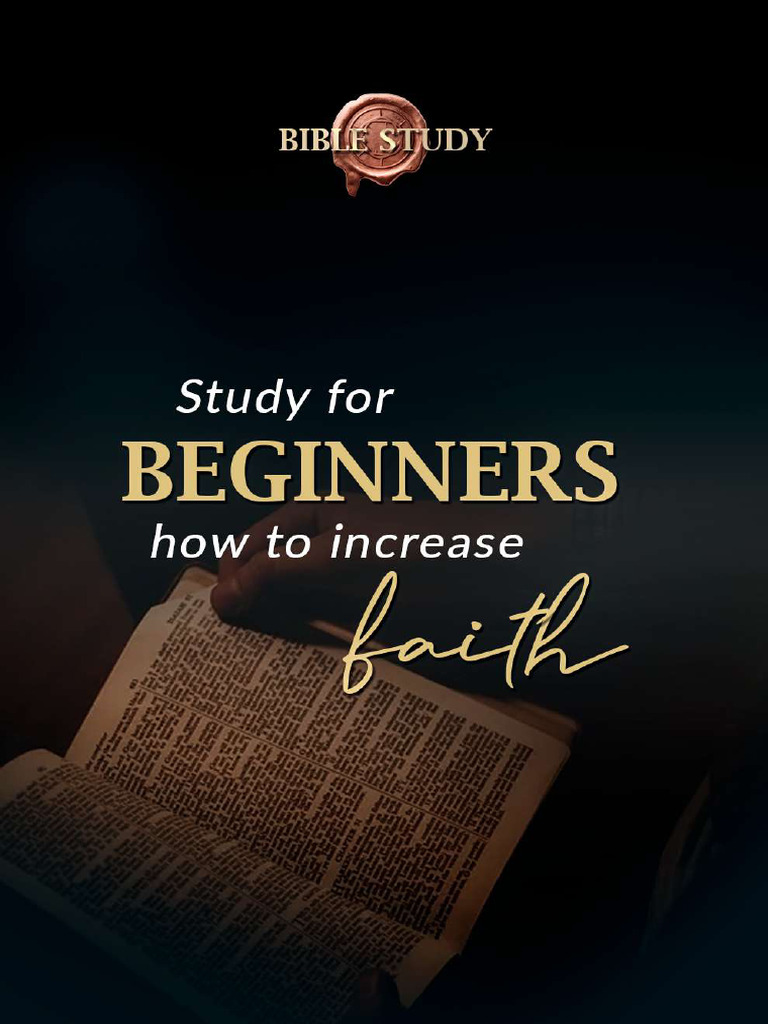 Study of Beginners and How To Increase Faith - 1 | PDF | Bible | New ...
