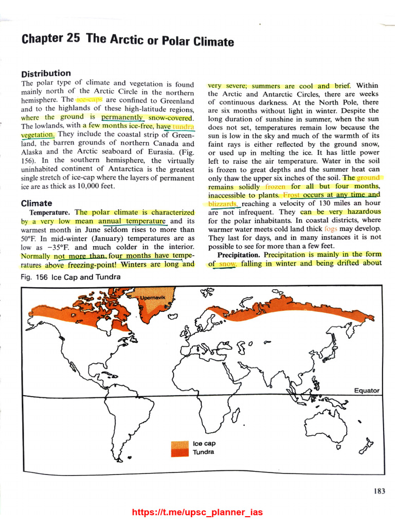 Arctic or Polar Climate by UPSC Planner | PDF