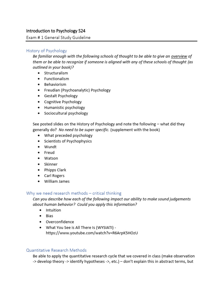 Study Guide | PDF | Psychology | Developmental Psychology